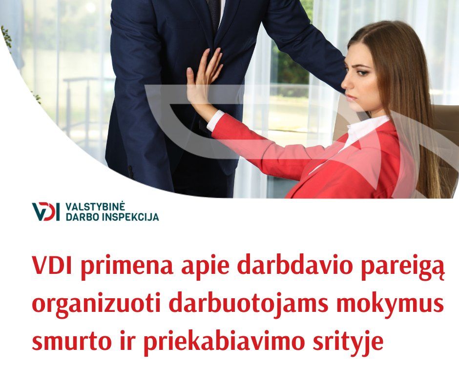 VDI primena apie darbdavio pareigą organizuoti darbuotojams mokymus ...